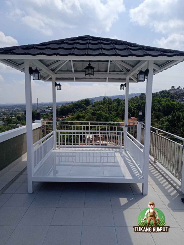 Harga Gazebo Besi Minimalis Termurah Meteran dan Borongan